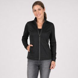 Softshelljacke LPO "Abbey Outdoor", Damen, Gr. 34 (XS), schwarz, 60% Polyester; 40% Baumwolle, regular fit, Jacken Softshelljacke, glatt mit matter Struktur