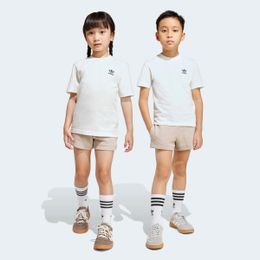 T-Shirt & Shorts adidas originals "KIDS UND SET", Jungen, Gr. 110, stone khaki, Obermaterial: 100% Baumwolle, KOB Set-Artikel