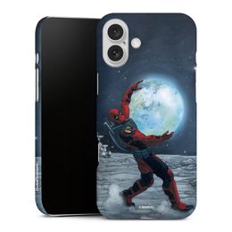 DeinDesign iPhone 16 Plus Handy Premium Case Smartphone Handyh&uuml;lle Schutzh&uuml;lle matt Moon Marvel Deadpool Premium Case