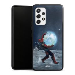 DeinDesign Galaxy A53 5G Handy Silikon H&uuml;lle Case schwarz Handyh&uuml;lle Marvel Moon Deadpool