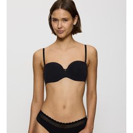 Balconette-BH Triumph "Body Make-Up Essentials", Damen, Gr. 90, Cup B, schwarz, Microtouch, Obermaterial: 48% Polyamid, 32% Polyester, 11% Elasthan, 9% sonstige Fasern, Basic, BHs Balconette-BH, Stretch-Spitze, Multiway-Tr&auml;ger abnehmbar, weich, feminin