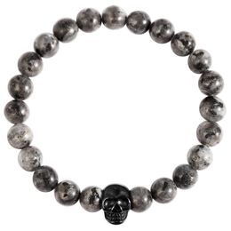 Adelia&acute;s Kettenanh&auml;nger ADELIA&acute;S "Unisex Anh&auml;nger &ndash; Totenkopfanh&auml;nger aus Edelstahl mit Obsidian", braun, Schmuckanh&auml;nger, Damen, Edelstahl, Kettenanh&auml;nger, Ideal als Geschenk &ndash; dezent und elegant