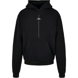 Kapuzenpullover Merchcode "Merchcode Think Different Ultra Heavy Hoody", Herren, Gr. L, schwarz, 100% Baumwolle, mehrfarbig, oversize, ohne Ausschnitt, Pullover Kapuzenpullover