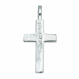 Adelia&acute;s Kettenanh&auml;nger ADELIA&acute;S "Kreuzanh&auml;nger 925 Silber mit Zirkonia &ndash; Silberanh&auml;nger Kreuz", silber, Schmuckanh&auml;nger, Damen, mit Zirkonia, Silber 925 (Sterlingsilber), Kettenanh&auml;nger, Silberanh&auml;nger Kreuz