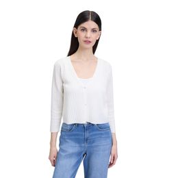 Strickjacke Cartoon "Damen mit 3/4 Arm", Damen, Gr. 46, beige, Obermaterial: 85% Viskose, 15% Polyester, figurumspielend normal, V-Ausschnitt, Strickjacken Strickjacke, Material