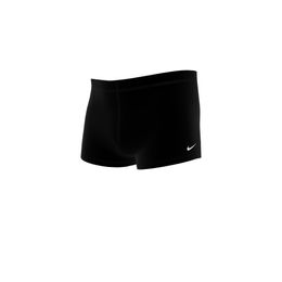 Badehose Nike "SQUARE LEG SMU", Jungen, Gr. M, N-Gr, schwarz, Jersey, Obermaterial: 82% Nylon, 18% Elasthan, Badehosen Badehose, mit innenliegendem Kordelzug, mit vorderem Innenfutter
