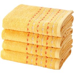 w&auml;schepur unisex Handtuch gelb, Gr&ouml;&szlig;e 50x100 cm, 2 - Handt&uuml;cher