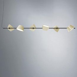 Marset Tam Tam Pendelleuchte, E27, linear, 6-flammig, A633-173 39+A633-130 37#6,