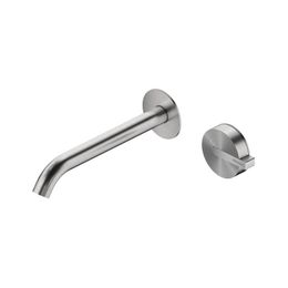 RITMONIO DOT316 Round Edelstahl-Wand-Waschtischarmatur, PR50AL232INOX,