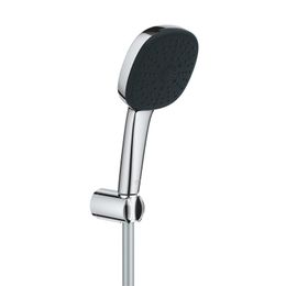 Grohe Vitalio Comfort Brausegarnitur mit Halter, 3 Strahlarten, 26176001,