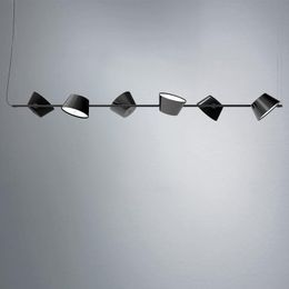 Marset Tam Tam Pendelleuchte, E27, linear, 6-flammig, A633-173 39+A633-130 39#6,