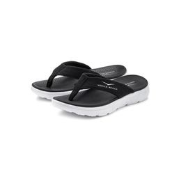 Venice Beach Badezehentrenner 'Sandale, Badeschuh, Sommerschuhe, Badelatsche, Flip Flop, Badeschlappe' schwarz Gr. 39 f&uuml;r Damen. Mit Logoschriftzug