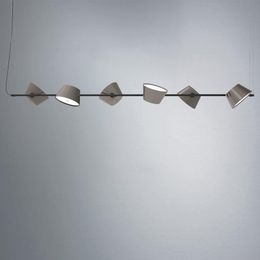 Marset Tam Tam Pendelleuchte, E27, linear, 6-flammig, A633-173 39+A633-130 47#6,