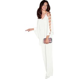 Heine Damen Jumpsuit mit Cut-Outs ecru Gr&ouml;&szlig;e 48