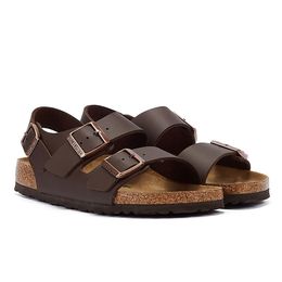 Birkenstock Milano Birko Flor Braun Schmal Sandalen