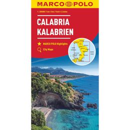 MARCO POLO Karte Italien 13. Kalabrien 1:200 000