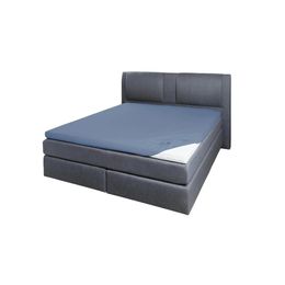 M&ouml;bel Kraft Jersey-Elastan Topperlaken blau Ma&szlig;e (cm): B: 150 H: 10 &raquo; M&ouml;bel Kraft