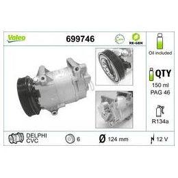Valeo Kompressor, Klimaanlage 699746 f&uuml;r RENAULT NISSAN