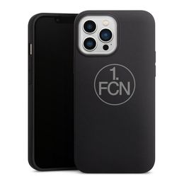 DeinDesign iPhone 13 Pro Max Handy Premium Silikon H&uuml;lle Handyh&uuml;lle schwarz Case 1. Fc N&uuml;rnberg 1. Fcn Transparent Silikon Premium Case