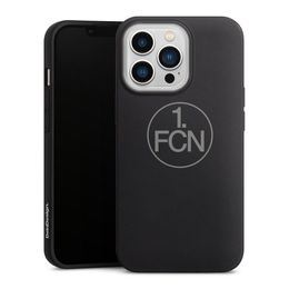 DeinDesign iPhone 13 Pro Handy Premium Silikon H&uuml;lle Handyh&uuml;lle schwarz Case 1. Fc N&uuml;rnberg 1. Fcn Transparent Silikon Premium Case