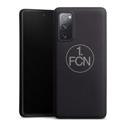 DeinDesign Galaxy S20 FE Handy Premium Silikon H&uuml;lle Handyh&uuml;lle schwarz Case 1. Fc N&uuml;rnberg Transparent 1. Fcn Silikon Premium Case