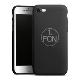 DeinDesign iPhone SE (2020) Handy Premium Silikon H&uuml;lle Handyh&uuml;lle schwarz Case 1. Fc N&uuml;rnberg Transparent 1. Fcn Silikon Premium Case