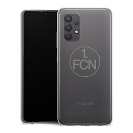 DeinDesign Galaxy A32 4G Handy Silikon H&uuml;lle Case transparent Handyh&uuml;lle 1. Fc N&uuml;rnberg 1. Fcn Transparent Silikon Case