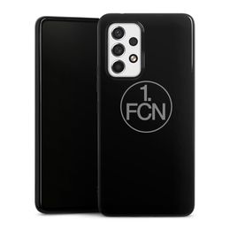 DeinDesign Galaxy A53 5G Handy Silikon H&uuml;lle Case schwarz Handyh&uuml;lle 1. Fc N&uuml;rnberg 1. Fcn Transparent