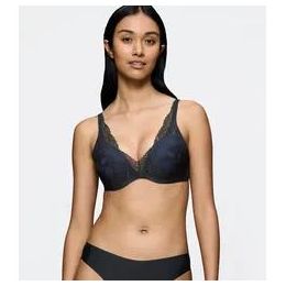 B&uuml;gel-BH Triumph "Body Make-Up Illusion Lace", Damen, Gr. 80, Cup D, schwarz, Microtouch, Obermaterial: 51% Polyamid, 35% Polyester, 14% Elasthan, leicht gl&auml;nzend, unifarben, BHs B&uuml;gel-BH, Komfort-B&uuml;gel, wattiert, Spitze, weiche Microfaser, tiefes Dekollet&eacute;