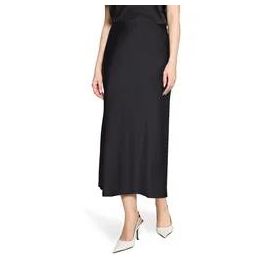 Maxirock Vera Mont "Damen wadenlang", Damen, Gr. 34, schwarz, Satin, Obermaterial: 100% Polyester, gerade lang, R&ouml;cke Maxirock, Material