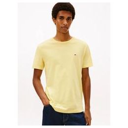 Tommy Hilfiger T-Shirt TOMMY JEANS "TJM EXTRA SLIM 3 PACK", Herren, Gr. 3XL, ecru, citronella, schwarz, Single Jersey, Obermaterial: 100% Baumwolle, slim fit normal, Rundhals, eingesetzt abgesteppte Kante, Shirts T-Shirt, Mit Rundhalsausschnitt