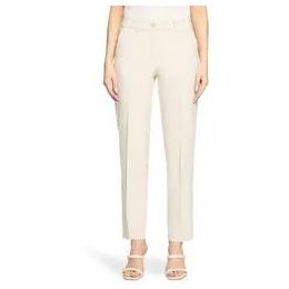 B&uuml;gelfaltenhose Betty Barclay "Damen mit B&uuml;gelfalte", Damen, Gr. 36, Normalgr&ouml;&szlig;en, grau beige, Obermaterial: 86% Polyester, 14% Elasthan, Basic, relaxed fit 7/8-L&auml;nge, Hosen, Material