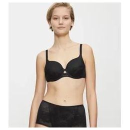 B&uuml;gel-BH Triumph "Wild Rose Sensation", Damen, Gr. 85, Cup E, schwarz, Spitze, Obermaterial: 53% Polyester, 33% Polyamid, 14% Elasthan, BHs B&uuml;gel-BH, flache formende Spitze, mittlerer Shape-Effekt