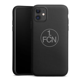 DeinDesign iPhone 11 Handy Premium Silikon H&uuml;lle Handyh&uuml;lle schwarz Case 1. Fc N&uuml;rnberg 1. Fcn Transparent Silikon Premium Case