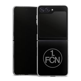 DeinDesign Galaxy Z Flip 5 Handy Hard Case Schutzh&uuml;lle transparent Smartphone Handy H&uuml;lle 1. Fc N&uuml;rnberg Transparent 1. Fcn Hard Case