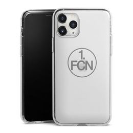 DeinDesign iPhone 11 Pro Max Handy Silikon H&uuml;lle Case transparent Handyh&uuml;lle 1. Fc N&uuml;rnberg 1. Fcn Transparent Silikon Case