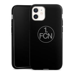 DeinDesign iPhone 12 mini Handy Silikon H&uuml;lle Case schwarz Handyh&uuml;lle 1. Fc N&uuml;rnberg 1. Fcn Transparent