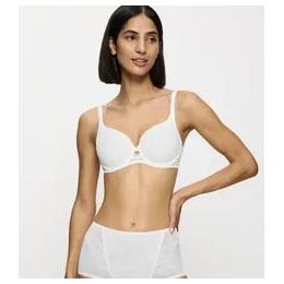 B&uuml;gel-BH Triumph "Wild Rose Sensation", Damen, Gr. 80, Cup B, silk wei&szlig;, Spitze, Obermaterial: 53% Polyester, 33% Polyamid, 14% Elasthan, BHs B&uuml;gel-BH, flache formende Spitze, mittlerer Shape-Effekt