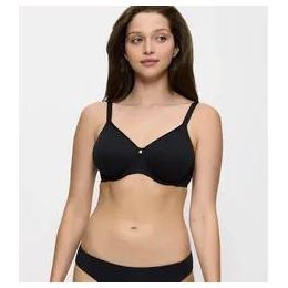 Minimizer-BH Triumph "Body Make-Up Essentials", Damen, Gr. 85, Cup D, schwarz, Microtouch, Obermaterial: 66% Polyester, 25% Polyamid, 9% Elasthan, Basic, BHs Minimizer-BH, reduziert optisch um eine Cup-Gr&ouml;&szlig;e, seidig weich, Microfaser