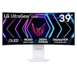 LG UltraGear&trade; 39 &Prime; OLED brandneuer 800R Curved Gaming Monitor 21:9 WQHD, 240Hz, 0.03ms (GtG), DisplayHDR True Black 400 39GS95QEW