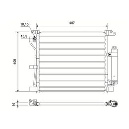Valeo Kondensator, Klimaanlage 822579 f&uuml;r NISSAN