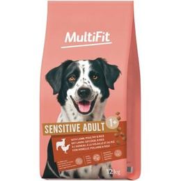 MultiFit Trockenfutter Hund Sensitive Adult mit Lamm, Gefl&uuml;gel & Reis 2x12 kg