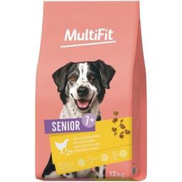 MultiFit Trockenfutter Hund Senior Huhn und Reis 2x12 kg