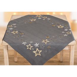 buttinette Stickmitteldecke "Sternentraum"