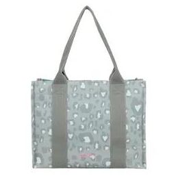 Henkeltasche Fritzi aus Preussen "Tote Shopper Leo", Herren, Gr. B/H/T: 18cm x 34cm x 44cm, gr&uuml;n, Baumwolle, Taschen, im exotischen Design