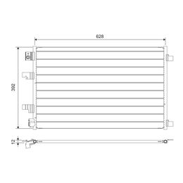 Valeo Kondensator, Klimaanlage 822744 f&uuml;r NISSAN