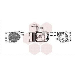 Van Wezel Kompressor, Klimaanlage 4000k326 f&uuml;r CITRO&Euml;N/PEUGEOT PEUGEOT