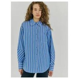 Langarmhemd NORR "NORR Shirt Nicci", Herren, Gr. 40, off, wei&szlig; stripe, Obermaterial: 100% Baumwolle, Hemden