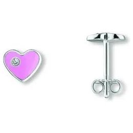 Paar Ohrh&auml;nger ONE ELEMENT "Zirkonia Herz Ohrringe Ohrstecker aus 925 Silber", silber, Ohrringe, Damen, Damen, Silber 925 (Sterlingsilber), Herz mit Bedeutung &ndash; eine feine Geschenkidee f&uuml;r viele Anl&auml;sse