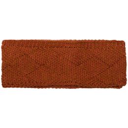 Stirnband styleBREAKER "Strick Stirnband mit Rauten Muster", Damen, braun (cognac), 100% Polyacryl PAN., Modisch, M&uuml;tzen Stirnband